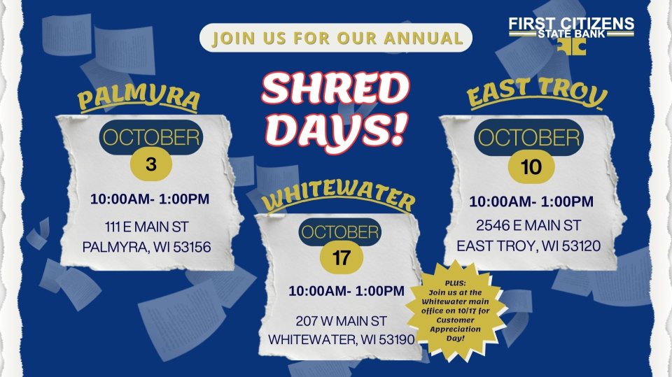 Banking & Lending Whitewater, WI | First Citizens State Bank